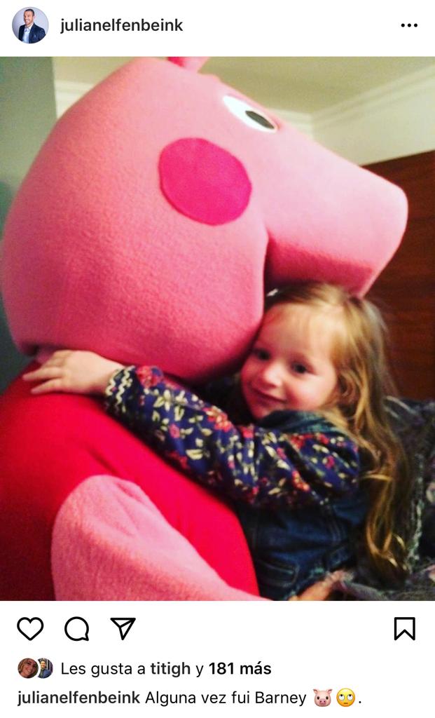 ¿Peppa Pig o Barney? Julián Elfenbein confundió personajes de dibujos ...