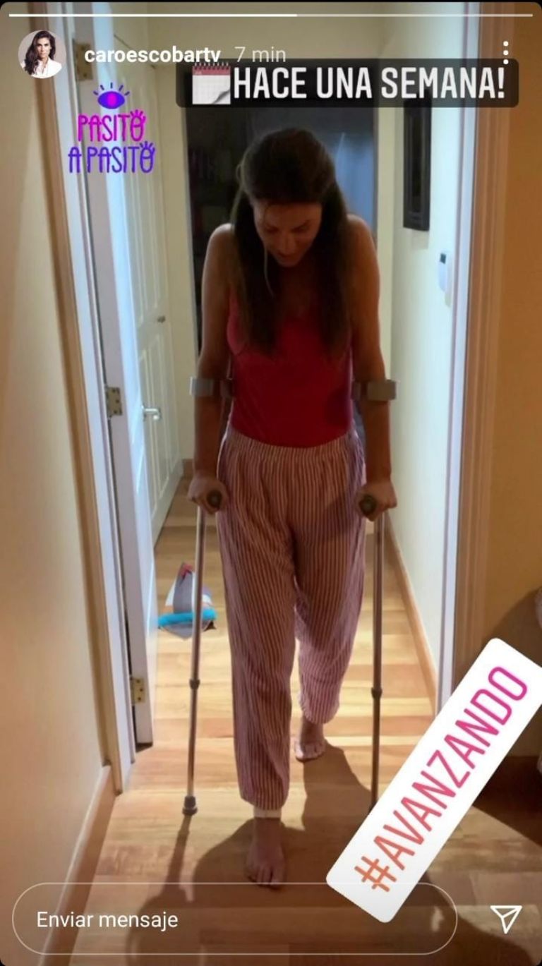 “Seguimos adelante y ya sin puntos”: Carolina Escobar compartió mejoría ...