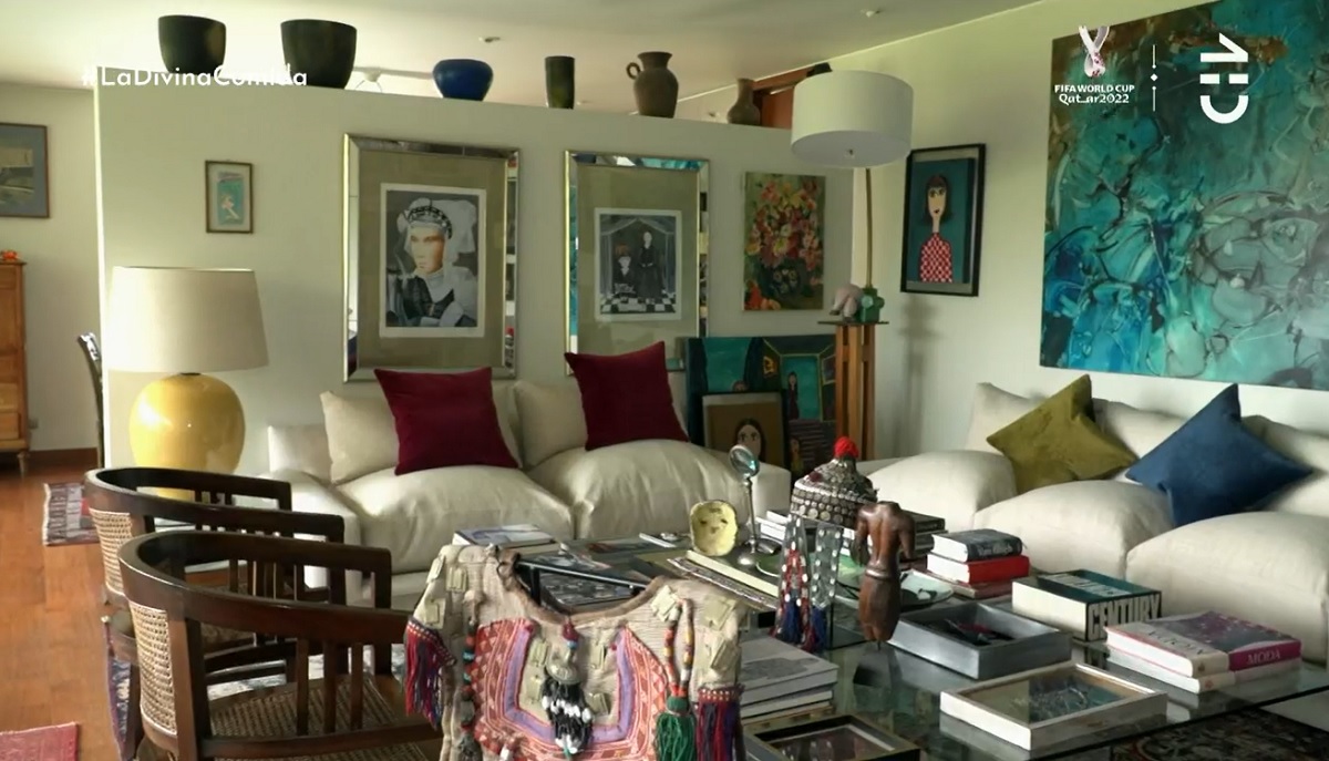 Pía Guzmán mostró su departamento en La Divina Comida: tiene cuadros ...