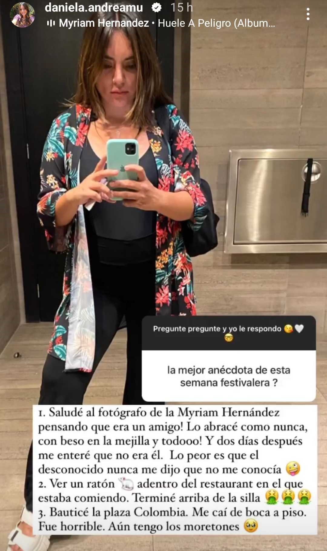 Daniela Muñoz desclasificó su mejor anécdota cubriendo Viña: "Lo abracé como nunca... y no era él"