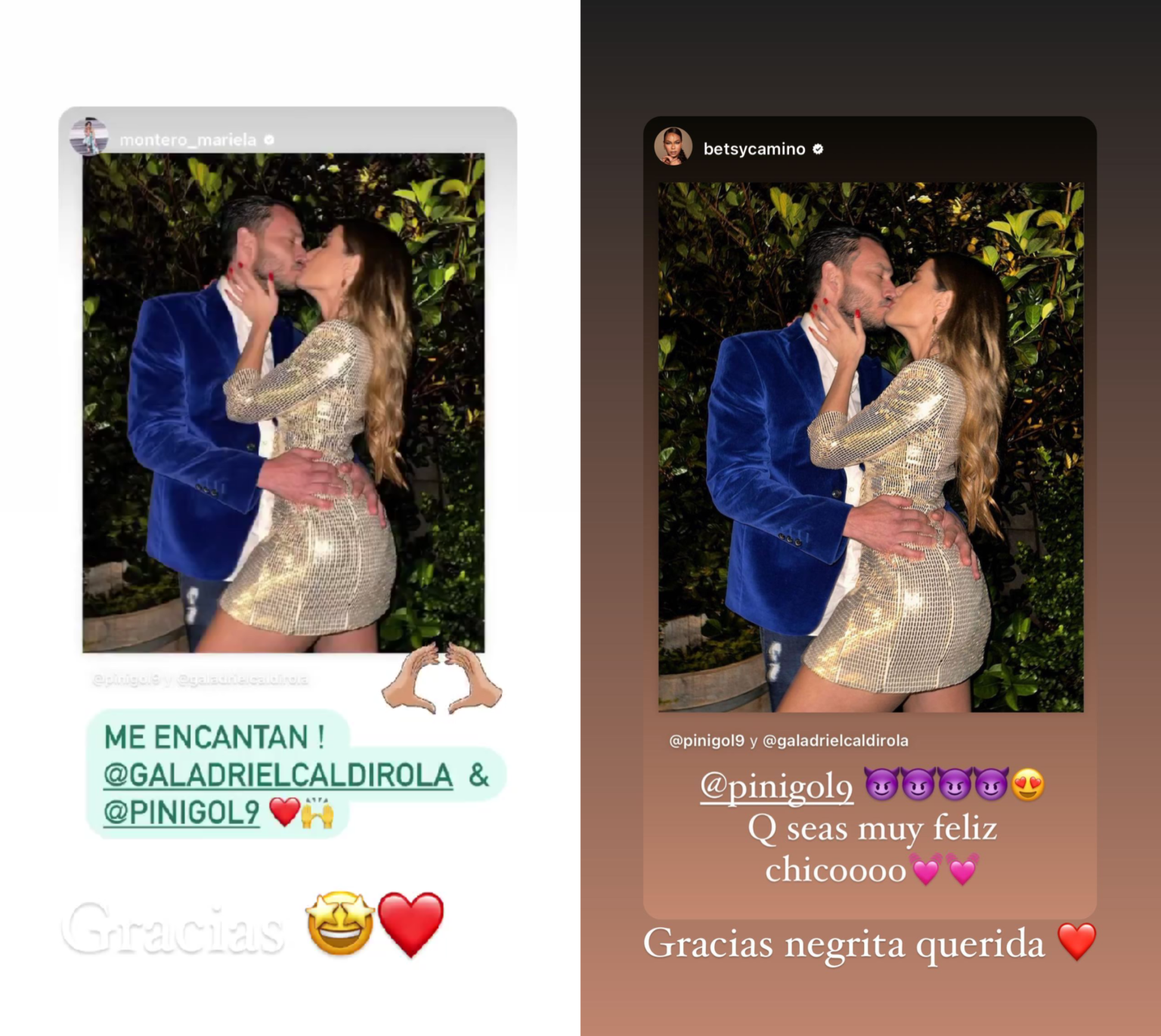 Los mensajes que recibieron Mauricio Pinilla y Gala Caldirola tras ...