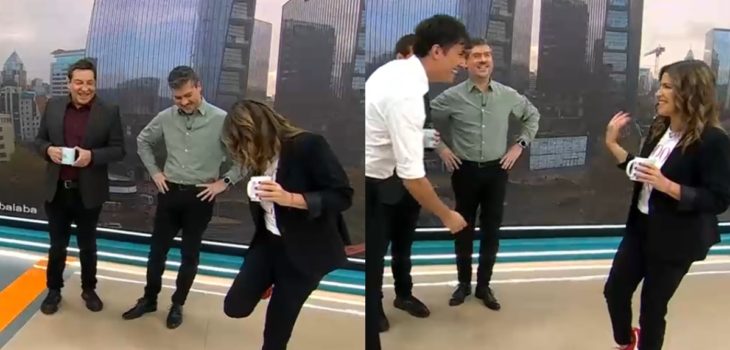 El estrepitoso exabrupto de Monserrat Álvarez tras casi caerse en CHV ...