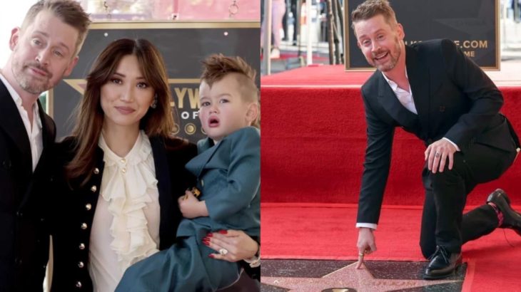 Macaulay Culkin recibió una estrella en el Paseo de la Fama: agradeció a su pareja, Brenda Song