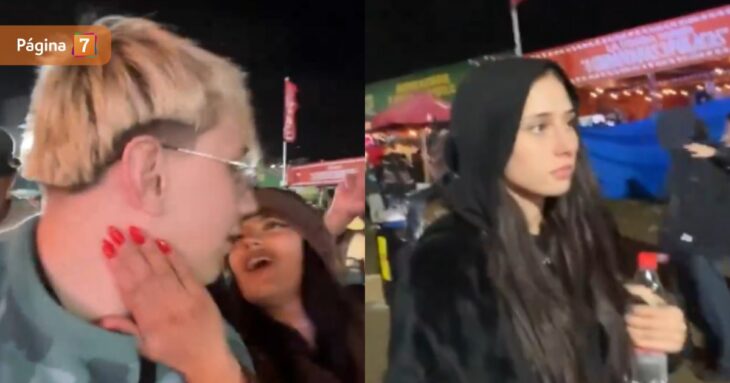 El incómodo momento que vivió Brunenger y novia en Chile