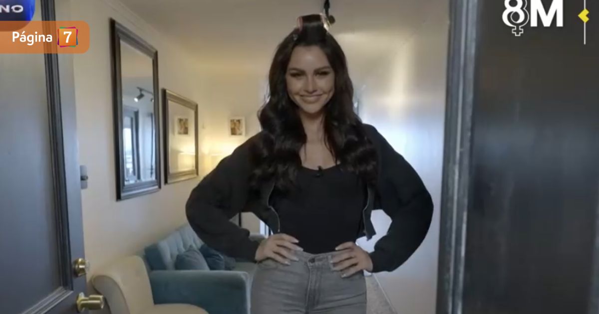 Emilia Dides mostró mueble relacionado con el Miss Universo