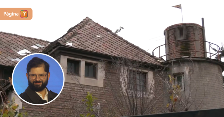 Tiene una llamativa torre: esta sería la nueva casa del presidente Gabriel Boric en San Miguel