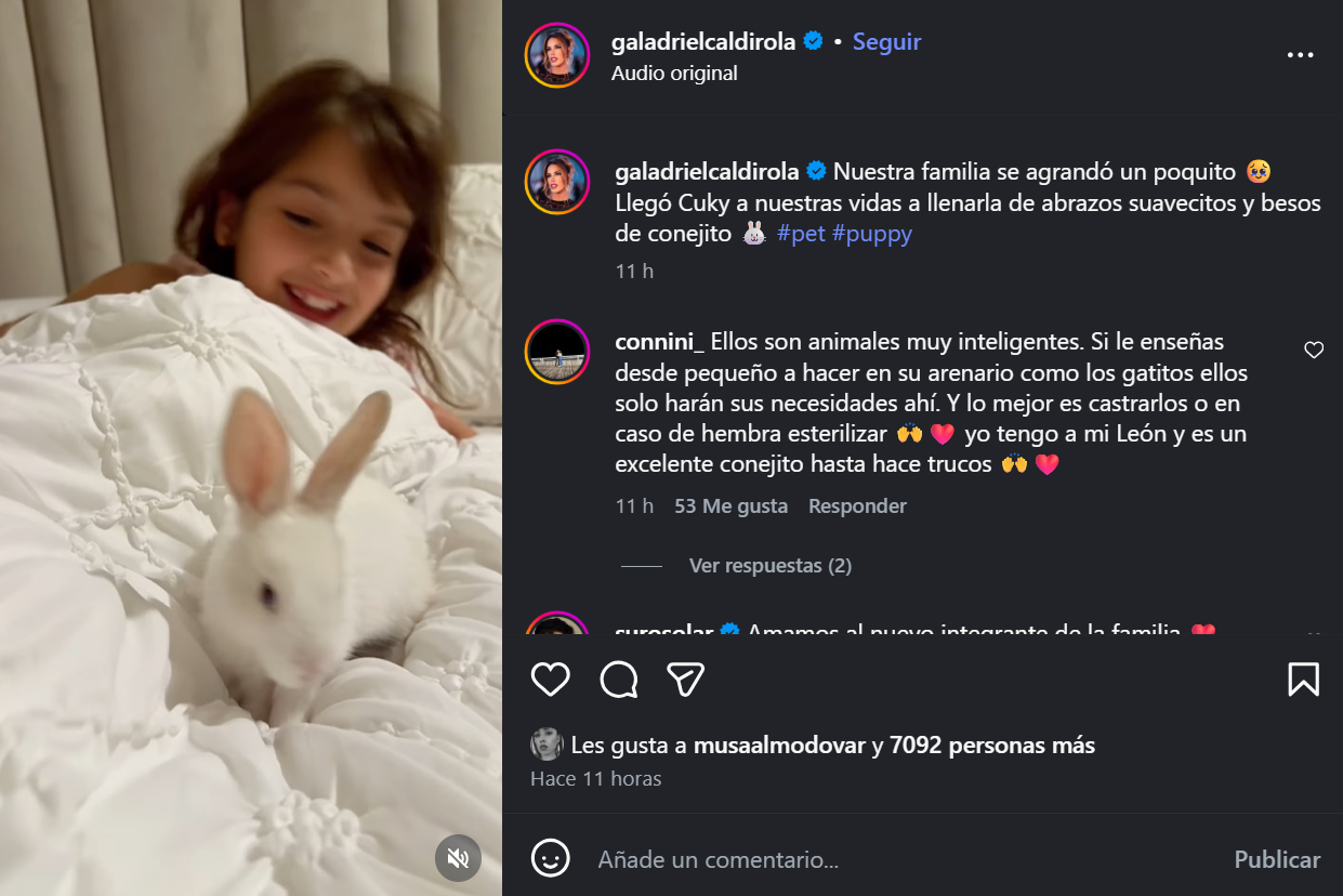Gala Caldirola presentó al nuevo miembro de su familia: “A llenarla de ...