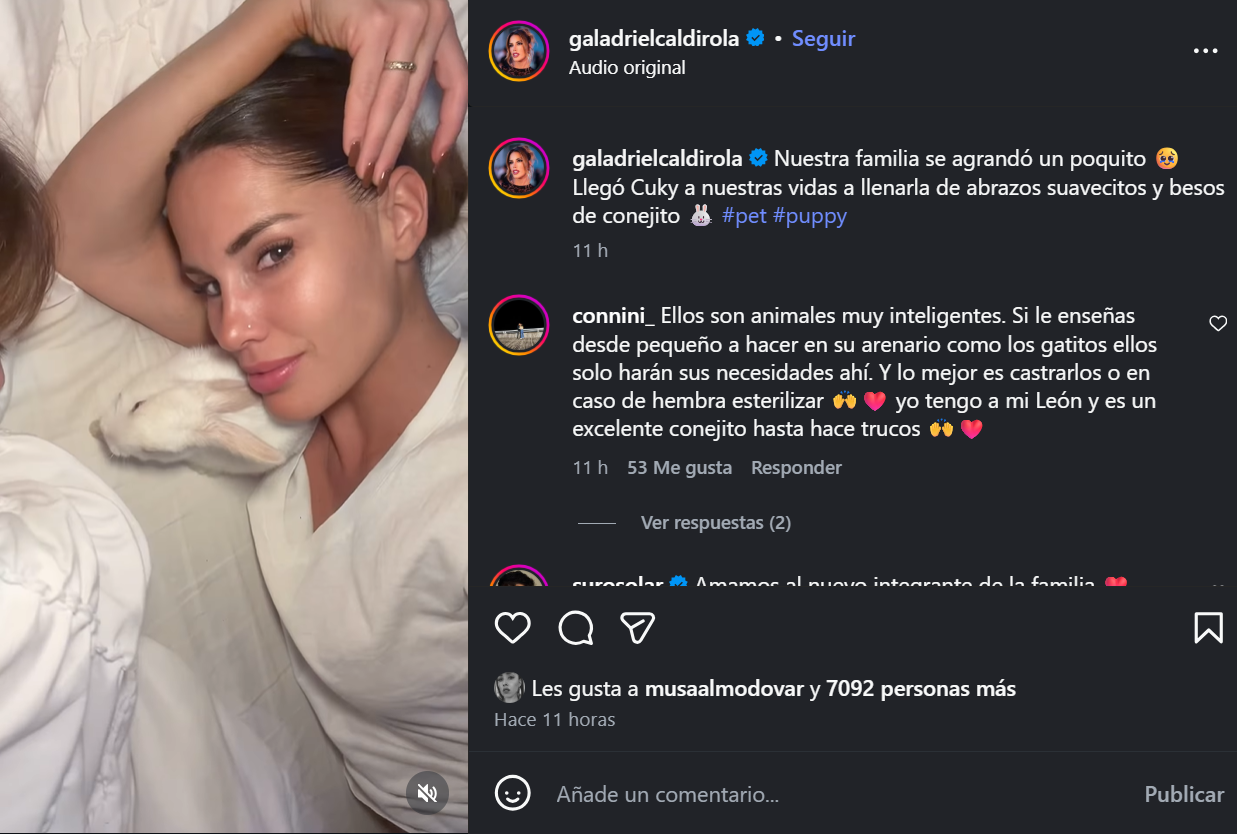 Gala Caldirola presentó al nuevo miembro de su familia: “A llenarla de ...