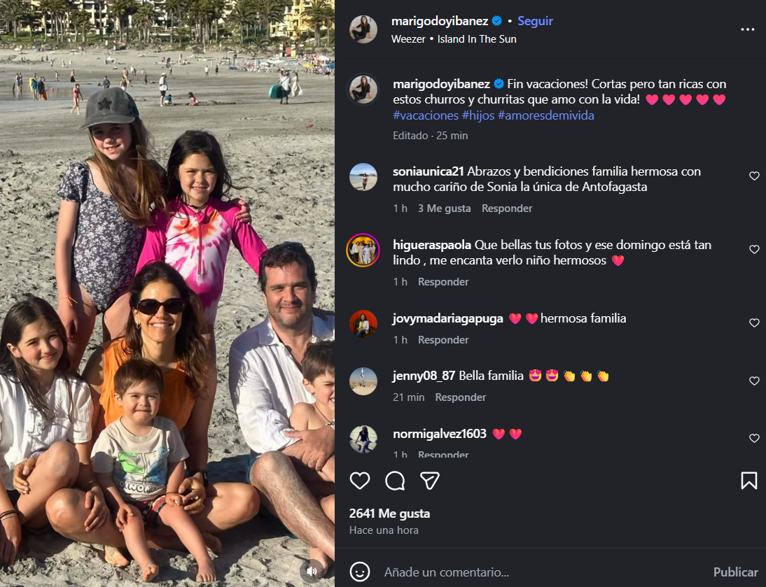 Con toda su familia: así fueron las vacaciones de María Luisa Godoy y ...