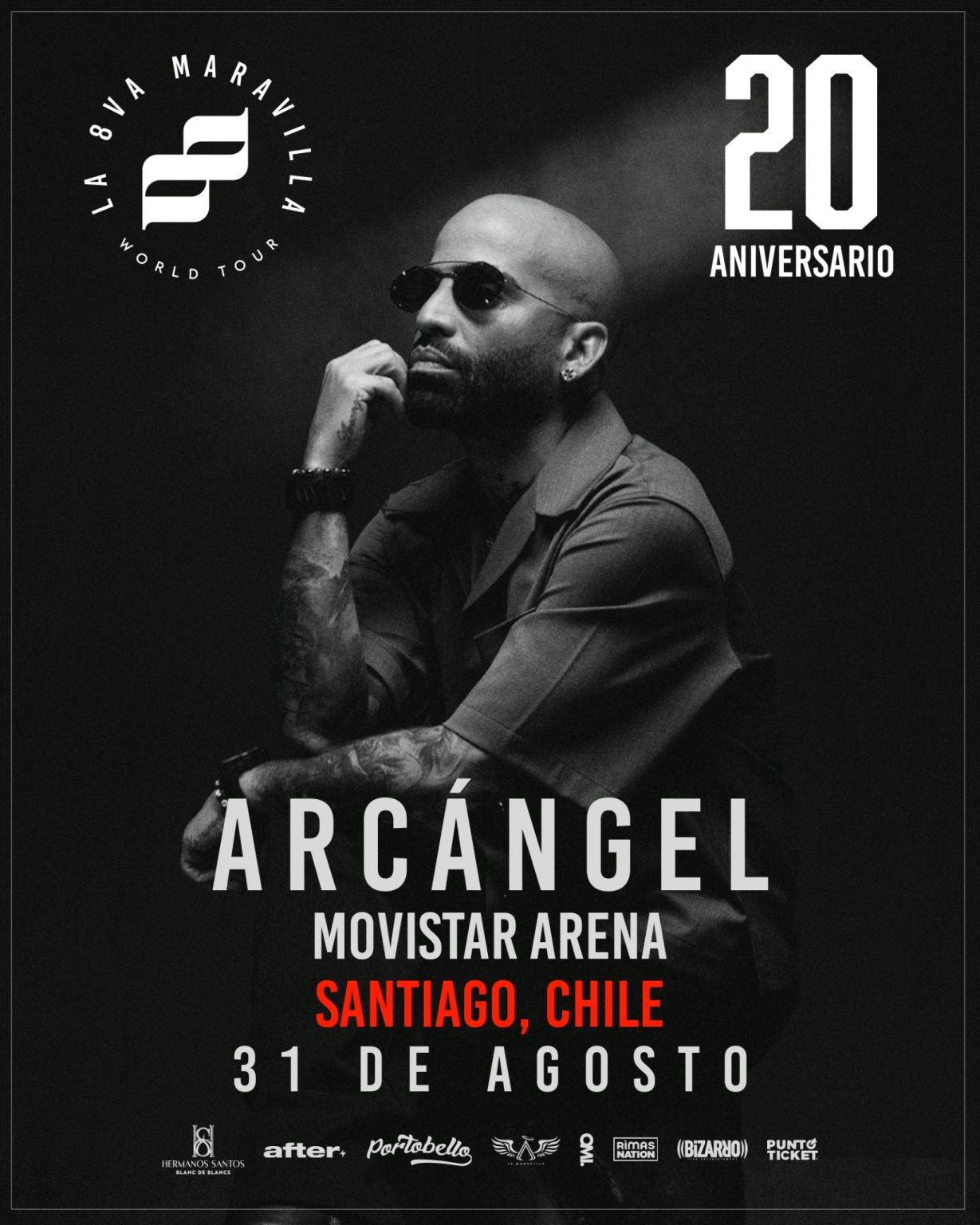 Arcángel vuelve a Chile con su espectacular gira ‘La 8va Maravilla ...